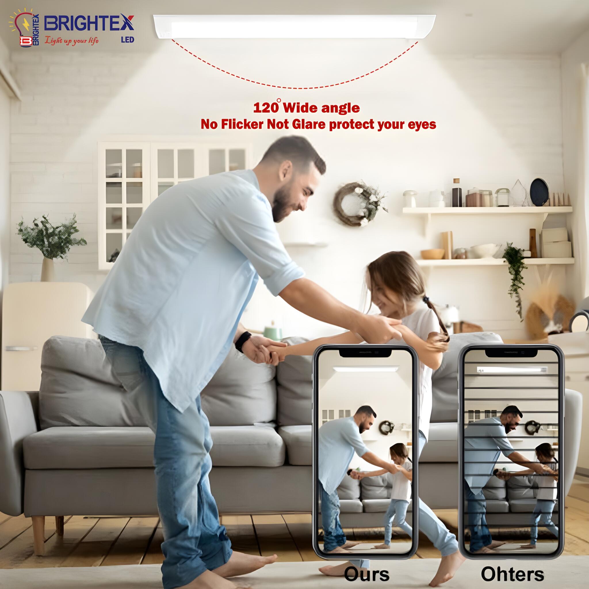 4FT LED Batten (Tube) Light -50W Connectable 6500k - BRIGHTEX LED